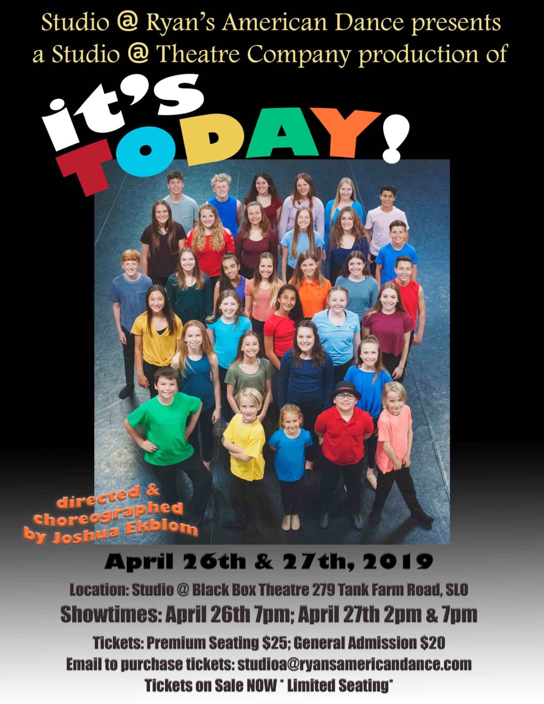 It’s Today! Tickets on sale NOW! | Ryan's American Dance